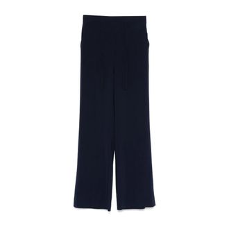 D.exterior Wide Hosen - - Trousers - Damen - Blau - L