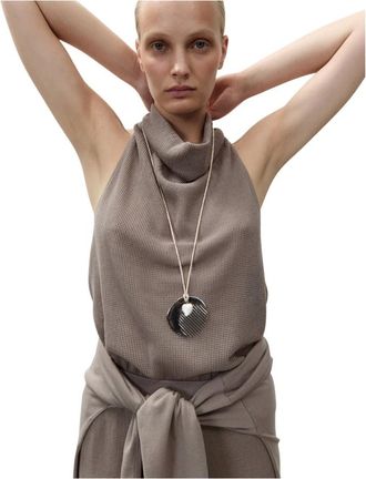 Alysi Femme, Tops, Gris, Taille: 40 FR Hauts sans manches