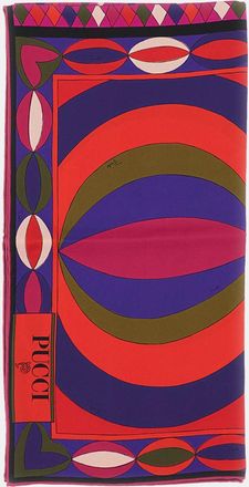 Emilio Pucci Quadratischer Schal Aus Seidentwill