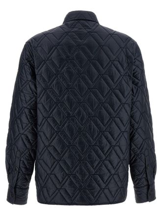 Moncler Womens Blue Polyamide Shell Jacket Clothing