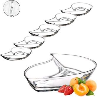 Cristalica Bleikristall Schale - 28 X 14 cm Premium Servierschale Glas - Handgefertigt in Deutschland - Kristall Schale - Obstschale - Snackschale Glas - 2cm H&ouml;h