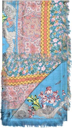 Pierre-Louis Mascia Femme, Accessoires, Multicolore, Taille: ONE Size Foulard en Soie Imprim&eacute;e