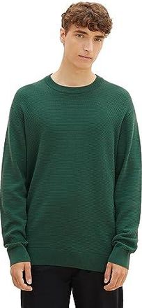 Tom Tailor Denim TOM TAILOR Denim 1038285 Sweater, 10778-Hunter Green, XXL Homme