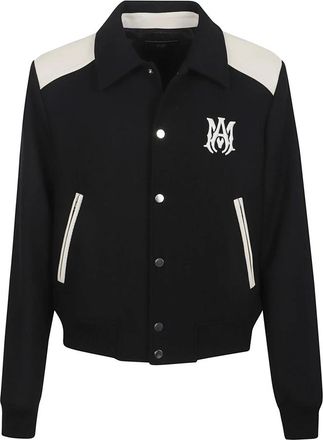 Amiri Homme, Vestes, Noir, Taille: 2XL Veste Varsity Noire Aw25