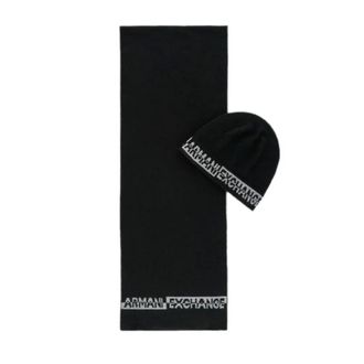 A|X Armani Exchange Elegantes Herrenschal-Set - - Accessories - Herren - Schwarzk - ONE SIZE
