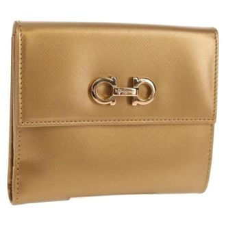 Ferragamo Pre-owned Leather Wallet - Femme - Pre-owned - Jaune - Taille: ONE Size