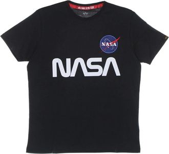 Alpha Industries Homme, Tops, Bleu, Taille: XL T-shirt Nasa R&eacute;fl&eacute;chissant Bleu