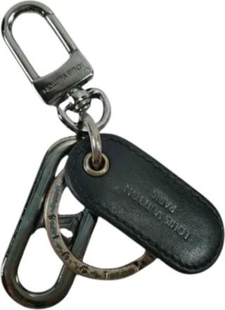 Louis Vuitton unisex, Pre-owned, Noir, Taille: ONE Size Porte-cl&eacute;s en toile Pre-owned