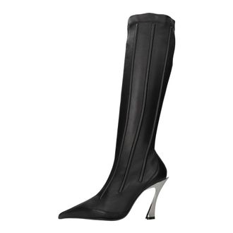 MUGLER Stiefel aus Leder und Kunstleder - - Shoes - Damen - Schwarzk - 36 EU