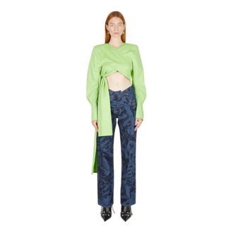 Ninamounah Seahorse Wickel-Top - - Blouses & Shirts - Damen - Gr&uuml;n - L