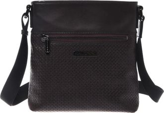 Baldinini Homme, Sacs, Brun, Taille: ONE Size Sac bandouli&egrave;re imprim&eacute; tiss&eacute;