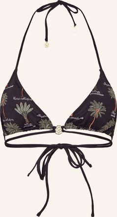 Watercult Watercult Triangel-Bikini-Top Art Herbaria schwarz