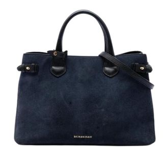 Burberry Pre-owned Banner Satchel - Femme - Pre-owned - Bleu - Taille: ONE Size