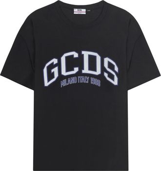 GCDS Gcds, Homme, Tops, Noir, Taille: L T-shirt Logo Lounge