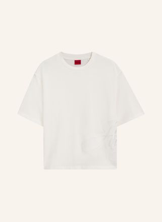 HUGO BOSS Hugo T-Shirts Duslant Relaxed Fit weiss