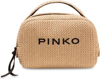 Pinko Pinko, Femme, Sacs, Beige, Taille: ONE Size Necessaire Rafia