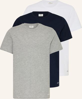 s.Oliver S.Oliver Red 3er-Pack T-Shirts blau