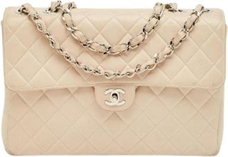 Chanel Sac bandouli&egrave;re vintage Pre-owned - Femme - Pre-owned - Beige - Taille: ONE Size