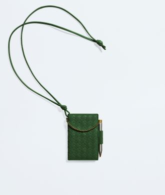Bottega Veneta Porte-carte Intrecciato Piccolo crayon - Vert - Femme - Unisex