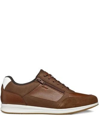 Geox baskets Avery à détails de zips - Marron