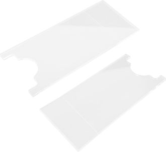 SOLUSTRE CLISPEED 2 St&uuml;ck Selbstklebende Wandschutzpads Transparent Feuerhemmende M&ouml;belpuffer f&uuml;r Stuhlbeine Tischecken und Steckdosenschutz Hitzebest&auml;ndige Is