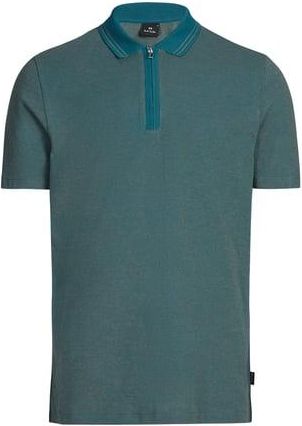 Paul Smith Polo &agrave; col zipp&eacute; en jacquard de coton