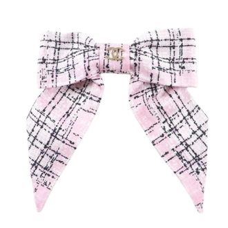 Chanel Barrette &agrave; cheveux en soie Valletta Pre-owned - Femme - Pre-owned - Rose - Taille: ONE Size