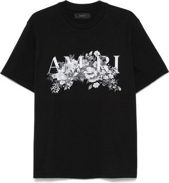Amiri T-Shirt mit Garden-Print - Schwarz
