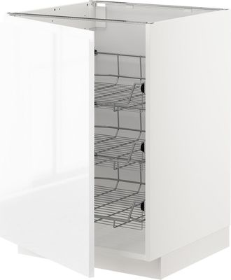 IKEA METOD Unterschrank mit Drahtkörben