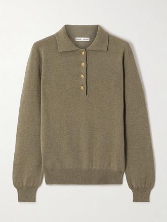 Blazé Milano Highland Pullover Aus Einer Woll-kaschmirmischung Mit Polokragen - Neutral