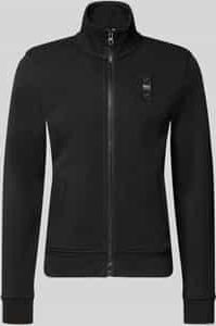 Blauer Sweatjacke mit Stehkragen Modell City New