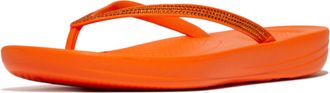 FitFlop Damen Iqushion Sparkle Flipflop, Orange, 39 EU