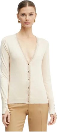 Liu Jo Cardigan en viscose - Femme - Pulls - Beige - Taille: 36 FR