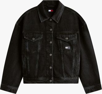 Tommy Hilfiger Veste droite en denim de coton
