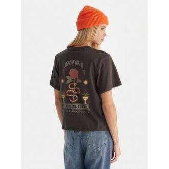 Rvca T-Shirt EVJZT00166 Schwarz Regular Fit