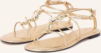 BA&SH Ba&Sh Sandalen Caya Mit Schmuckperlen gold