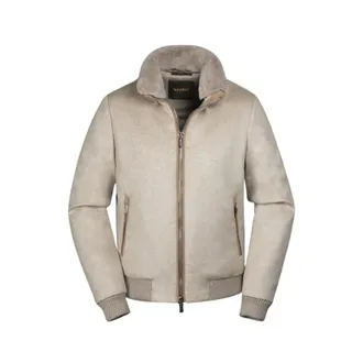 Moorer Homme, Vestes, Beige, Taille: XL Bellati Down Cashmere Blouson