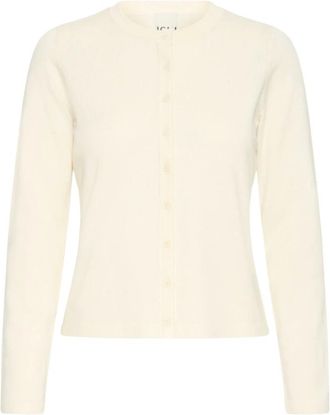 Ichi Ichi, Femme, Pulls, Beige, Taille: 40 FR Ihvalmai Cardigan