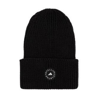adidas by Stella McCartney Femme, Accessoires, Noir, Taille: ONE Size Bonnet avec logo