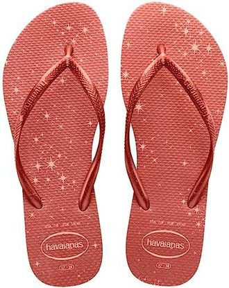 Havaianas Slim Gloss Filles Tongs, Rose/Golden Blush, 23/24 EU