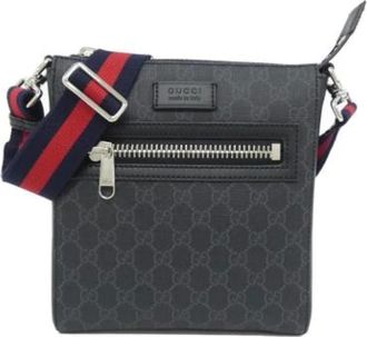 Gucci unisex, Pre-owned, Noir, Taille: ONE Size Sac bandouli&egrave;re en toile Pre-owned