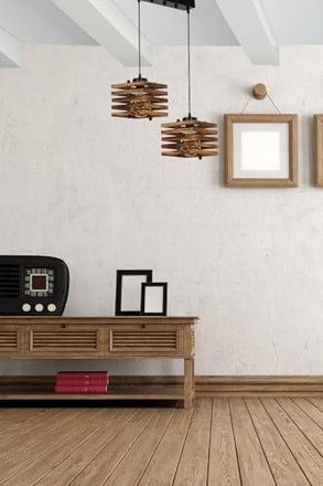 Opviq Rustic Wooden Chandelier, 18 cm Diameter, 70 cm Height | Adjustable Height, E27 Socket, Brown | Perfect for Southwestern & Country Decor