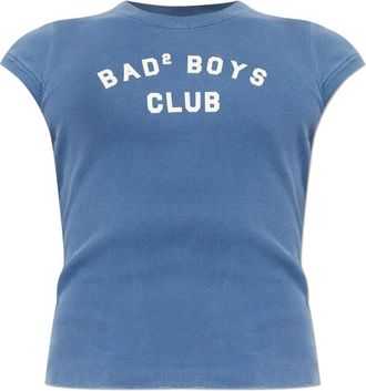 Dsquared2 Homme, Tops, Bleu, Taille: 2XL T-Shirt Imprim&eacute;