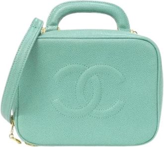 Chanel Pre-owned Sac Bandouli&egrave;re en Cuir Caviar - Femme - Pre-owned - Vert - Taille: ONE Size