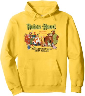 Disney Robin Hood Retro Movie Poster Pullover Hoodie