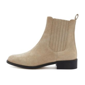 Isabel Bernard Vend&ocirc;me Chey Chelsea-Stiefel aus Kalbsleder/Wildleder - - Shoes - Damen - Beige - 38 EU