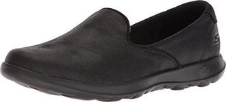 Skechers Womens GO WALK LITE - QUEENLY Closed Toe Ballet Flats, Black (Black Textile/Trim BBK), 4.5 UK 37.5 EU