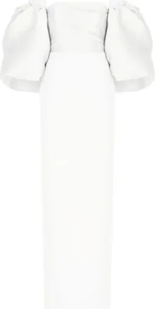 Solace London Femme, Robes, Blanc, Taille: 40 FR Floris Maxi Dress