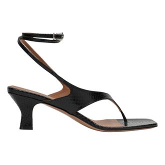 PARIS TEXAS Femme, Chaussures, Noir, Taille: 36 EU Portofino Medium Sandal