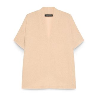 Fiorella Rubino Lurex-Jersey-T-Shirt mit Kimono-&Auml;rmeln - - Blouses & Shirts - Damen - Braun - 2XL